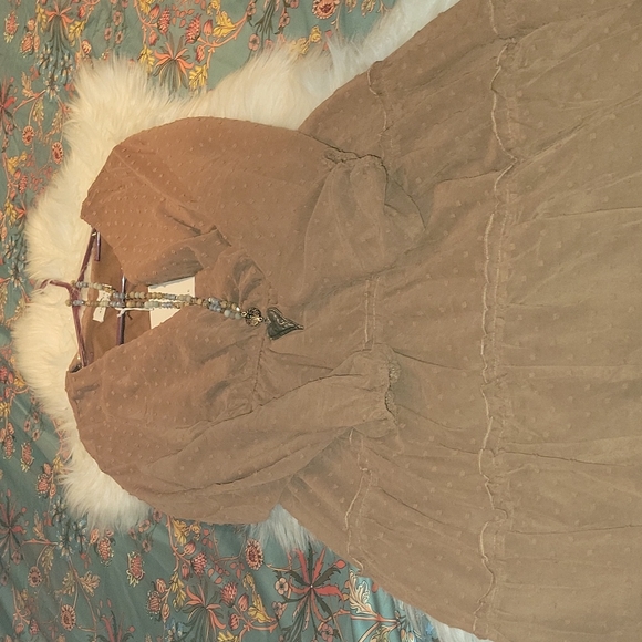 ANDREE BY UNIT | Dresses | Nwt Boho Dress With Necklace Sz M | Poshmark